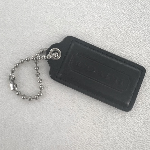 Coach | Bags | Coach Black Bag Tag | Poshmark